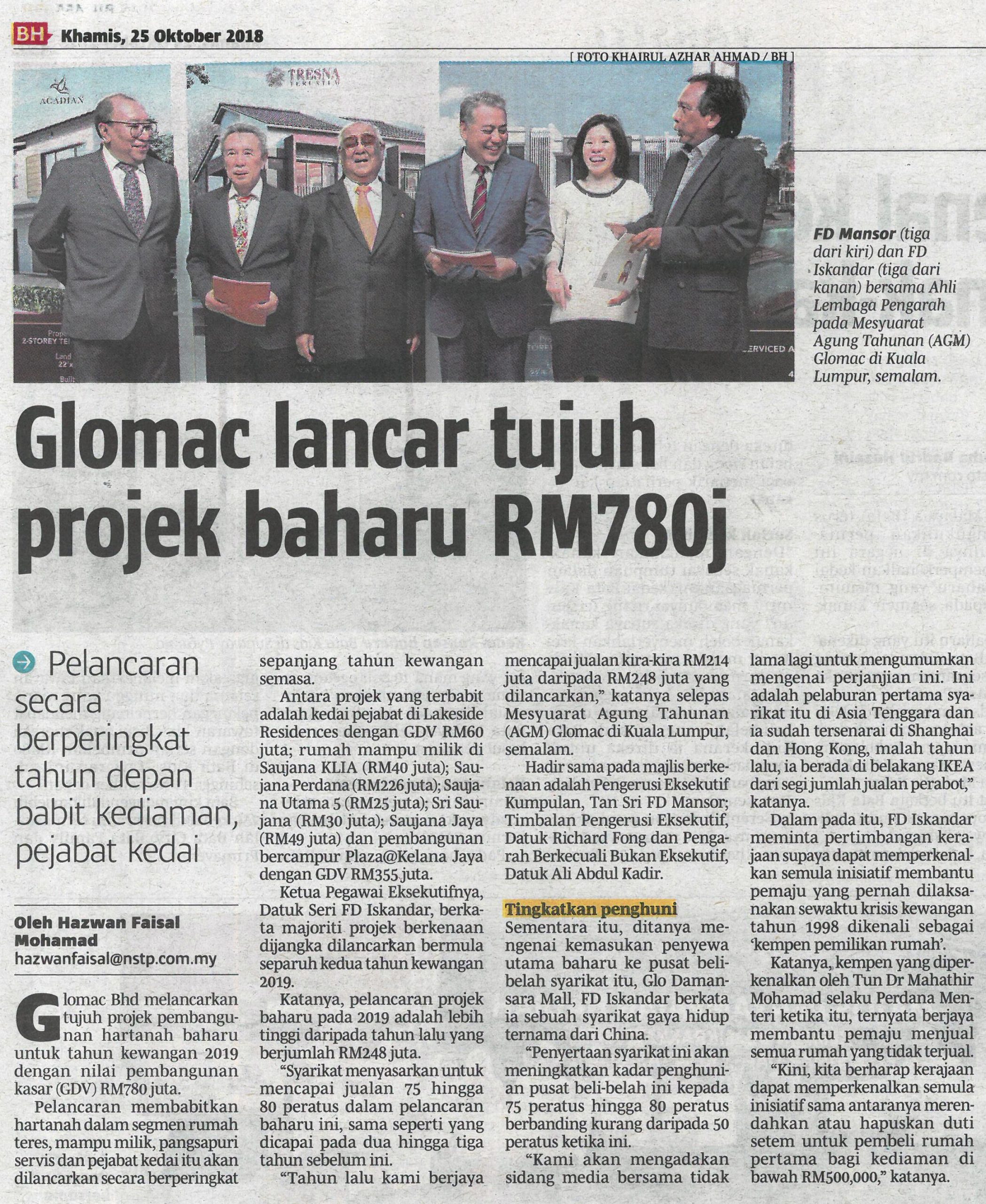 News Activities - Glomac Berhad