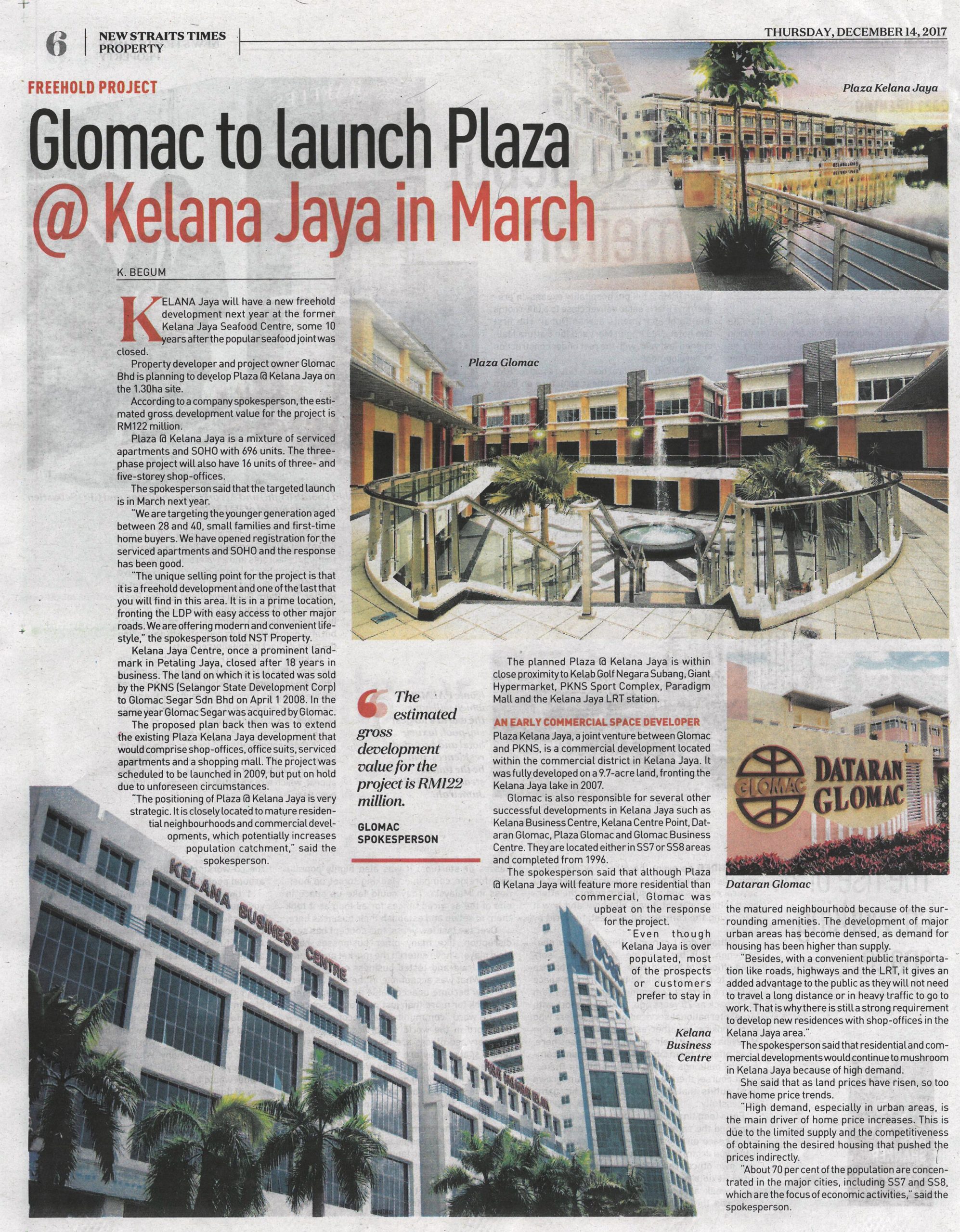 News Activities - Glomac Berhad
