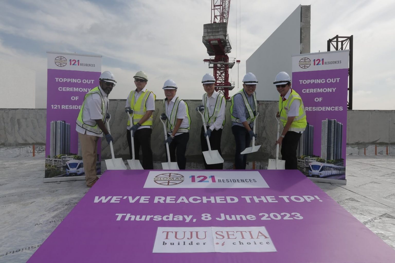121 Residences Topping Out Ceremony - Glomac Berhad